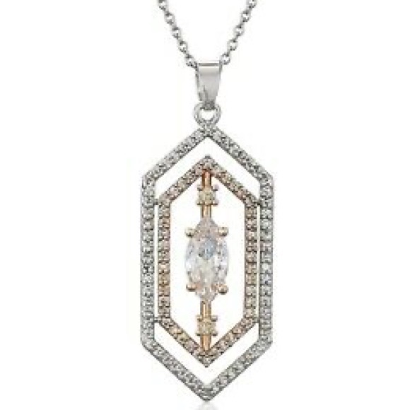 Carolee | Jewelry | Carolee Crystal Bouquet Silver Tone 6 Hexaggon ...
